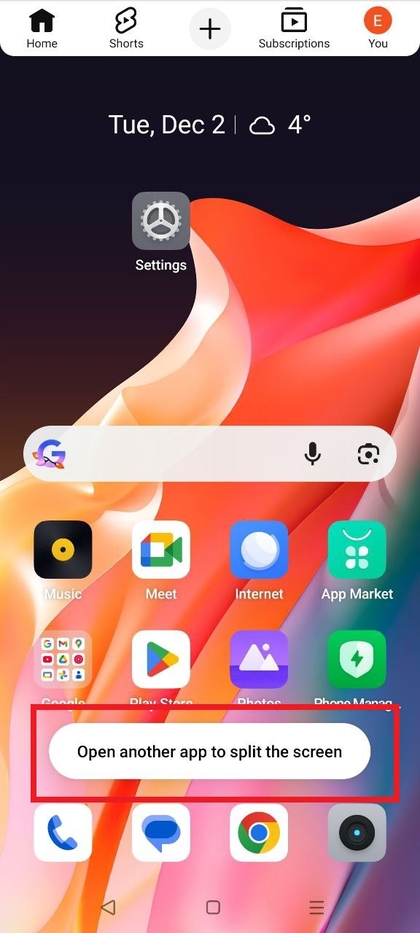 Realme C75 - How to Use Split Screen | ManualsLib