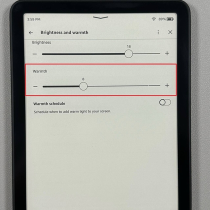 Guide: Adjusting Brightness on Kindle Paperwhite | ManualsLib