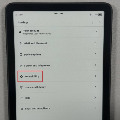 How to Set Up Text to Speech VoiceView on Amazon Kindle Paperwhite ...