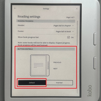 How to Invert Control Buttons on Your Kobo Libra Colour | ManualsLib