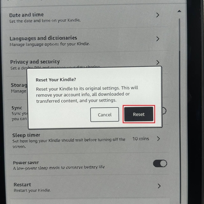 How to Factory Reset Your Amazon Kindle Paperwhite | ManualsLib