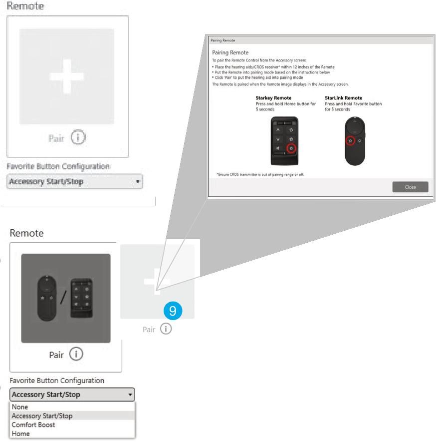 Starkey StarLink Remote Control 2.0 Hearing Aid Remote Operating Manual ...