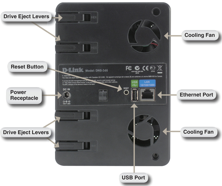 D-Link DNS-346 NAS enclosure Quick Installation Guide | ManualsLib