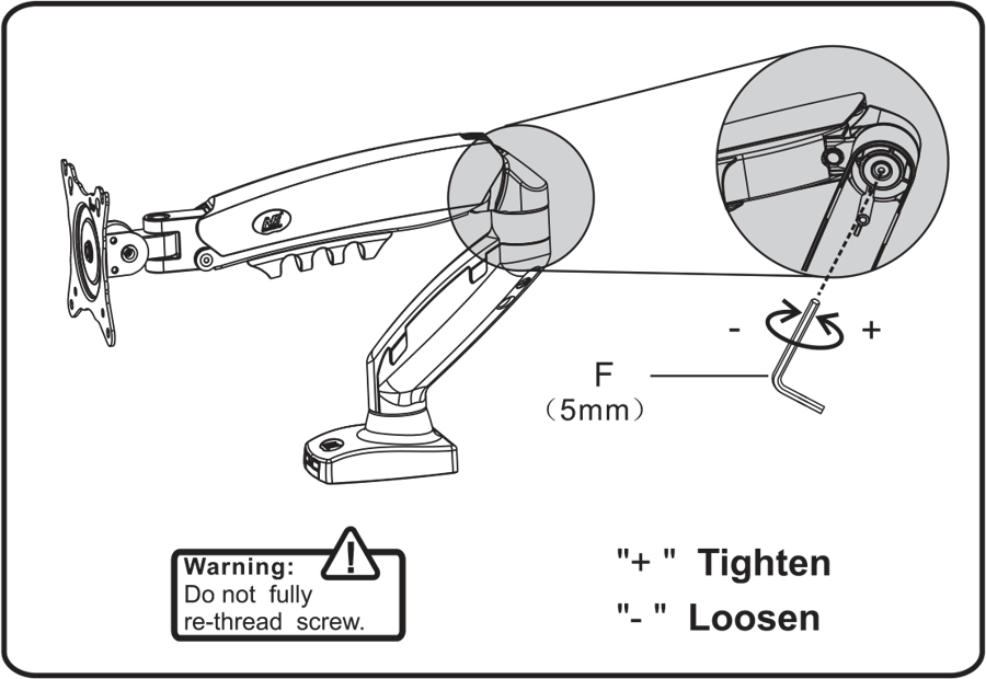 North Bayou F80 Monitor Arm Installation & Operation Manual | ManualsLib