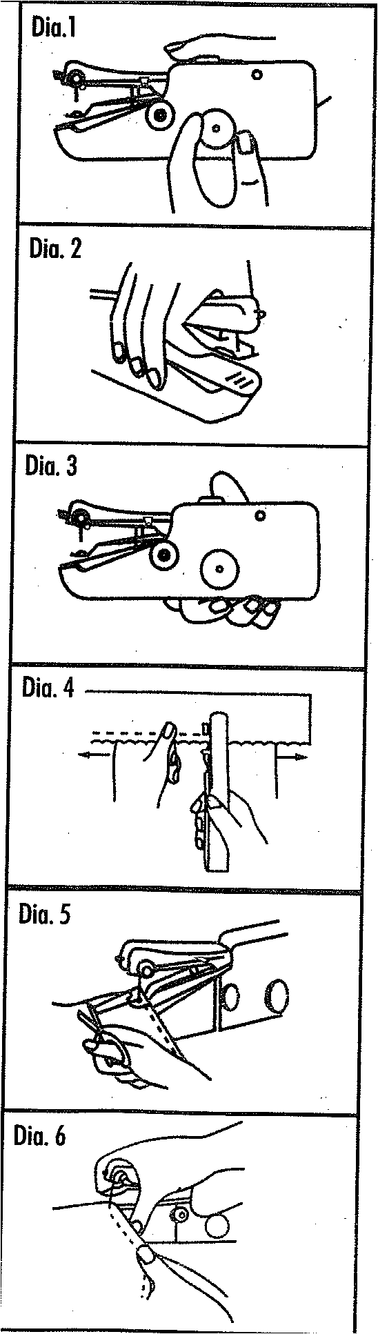 Singer Stitch Sew Quick handheld sewing machine Operating Manual ...