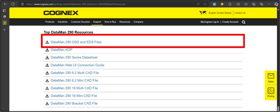 Cognex DataMan 290 industrial camera Getting Started Guide | ManualsLib