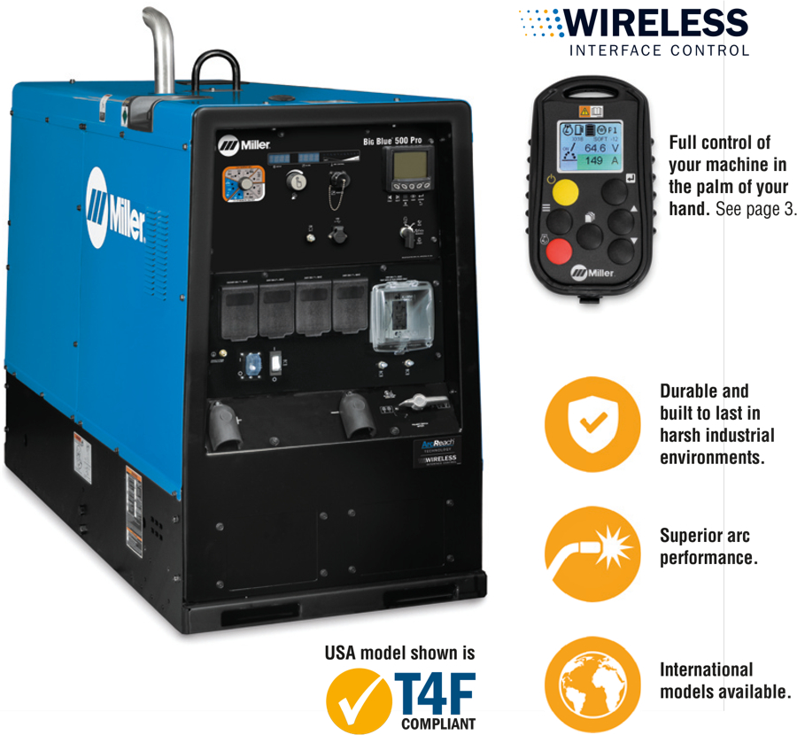 Miller Big Blue 500 Pro engine-driven welder Operating Manual | ManualsLib