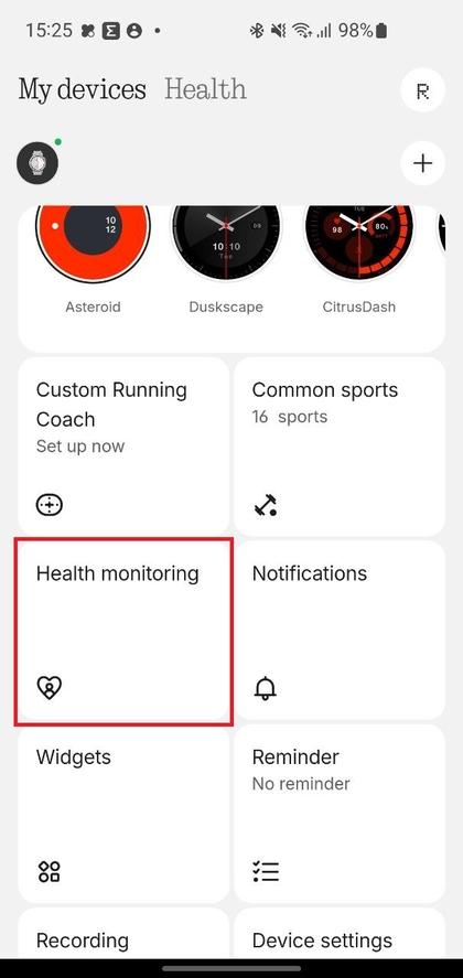 Measuring Heart Rate on the CMF by Nothing Watch Pro 2 | ManualsLib