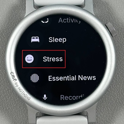 How to Measure Stress Levels on the Nothing Watch 3 Pro | ManualsLib