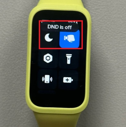 Xiaomi Smart Band 9 Active: Enable/Disable Do Not Disturb Mode | ManualsLib