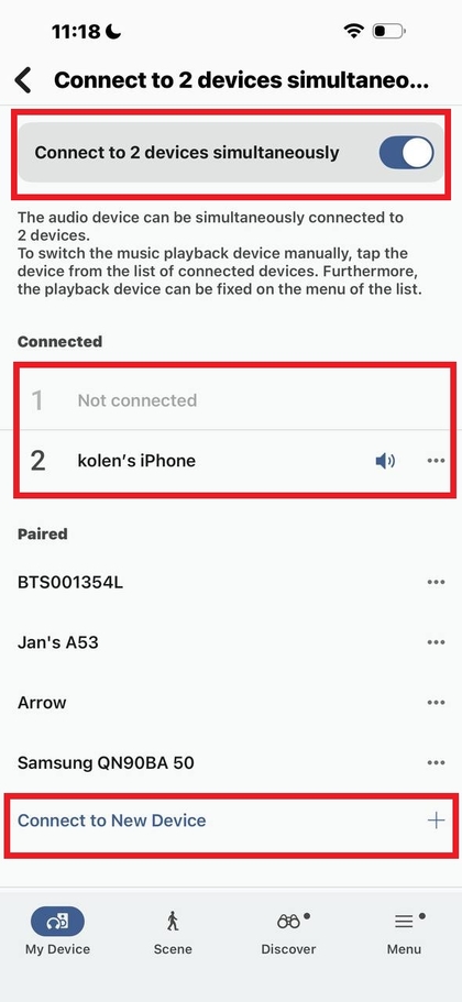 How to Connect Sony WH-1000XM6 to Two Devices Simultaneously | ManualsLib