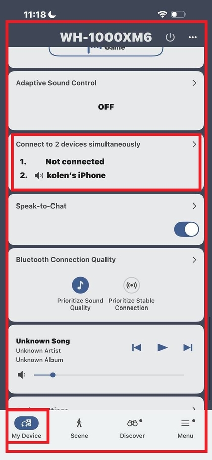How to Connect Sony WH-1000XM6 to Two Devices Simultaneously | ManualsLib