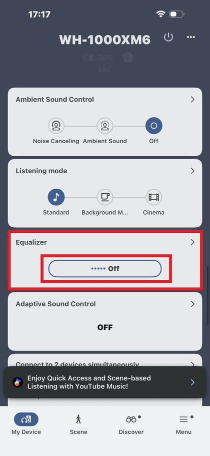 How to Enable Game Equalizer Preset on Sony WH-1000XM6 | ManualsLib