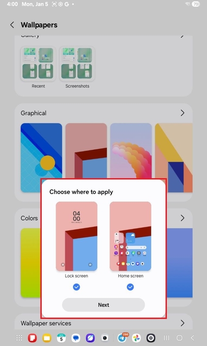 How to Change Wallpaper on Samsung Galaxy Tab A11 | ManualsLib