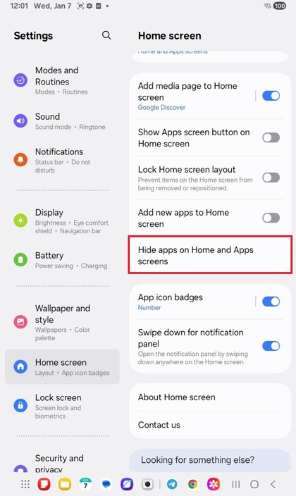 How to Hide and Unhide Apps on Samsung Galaxy Tab A11 | ManualsLib