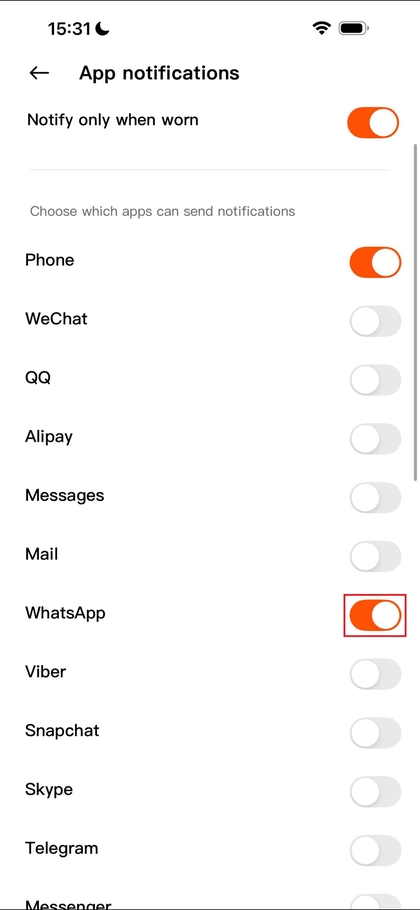 How to Enable or Disable WhatsApp Notifications on Xiaomi Watch S4 41mm ...