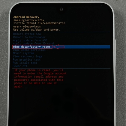 How to Factory Reset the Samsung Galaxy A26 5G | ManualsLib