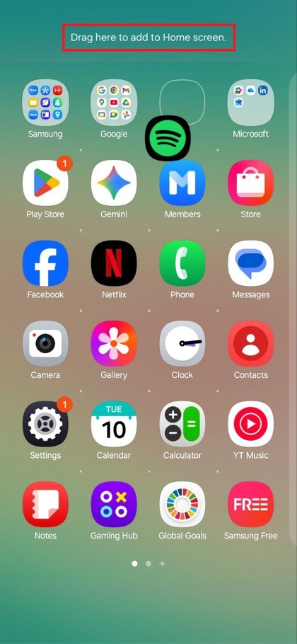 How to Add Apps to Home Screen on Samsung Galaxy A26 5G | ManualsLib