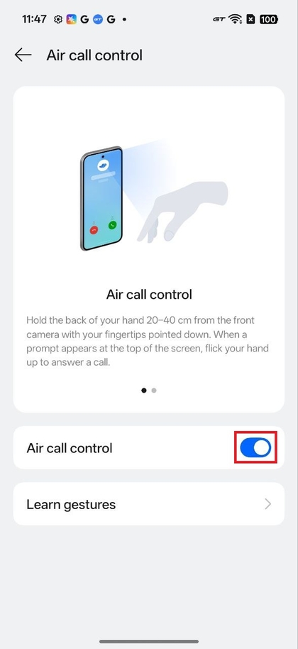 How to Use Air Gestures on Realme GT 8 Pro | ManualsLib