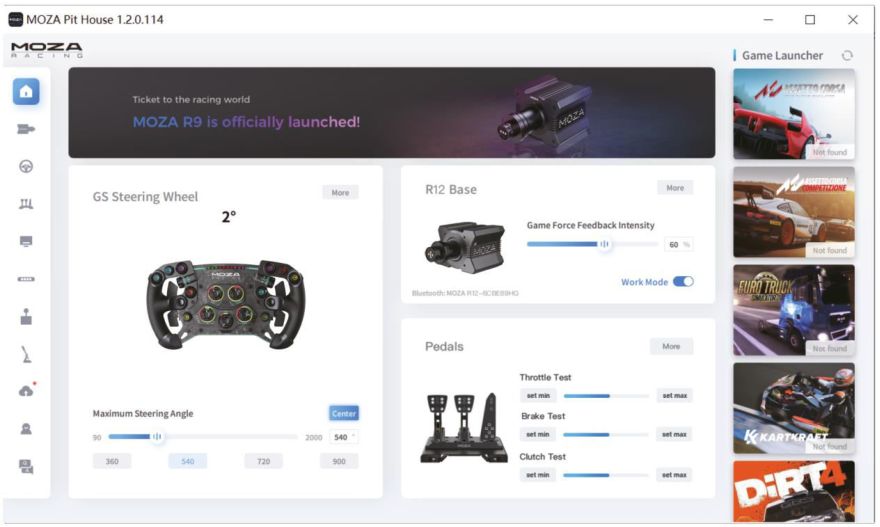 Moza R12 PC Racing Game Compatibility Guide | ManualsLib