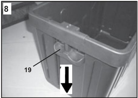 How to Empty the Waste Bin - Gardenline PGS-2800 | ManualsLib