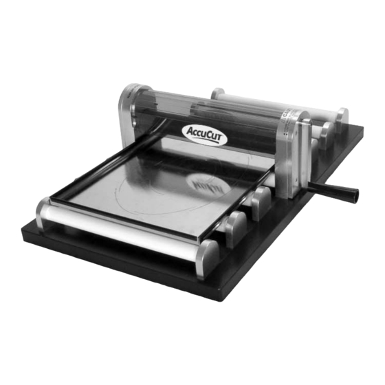How to Set Up the AccuCut MARK IV Roller Die Cutter | ManualsLib
