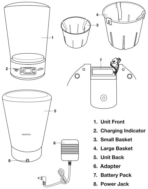 Waring Pro Cordless Wine Chiller PC50 User Manual | ManualsLib