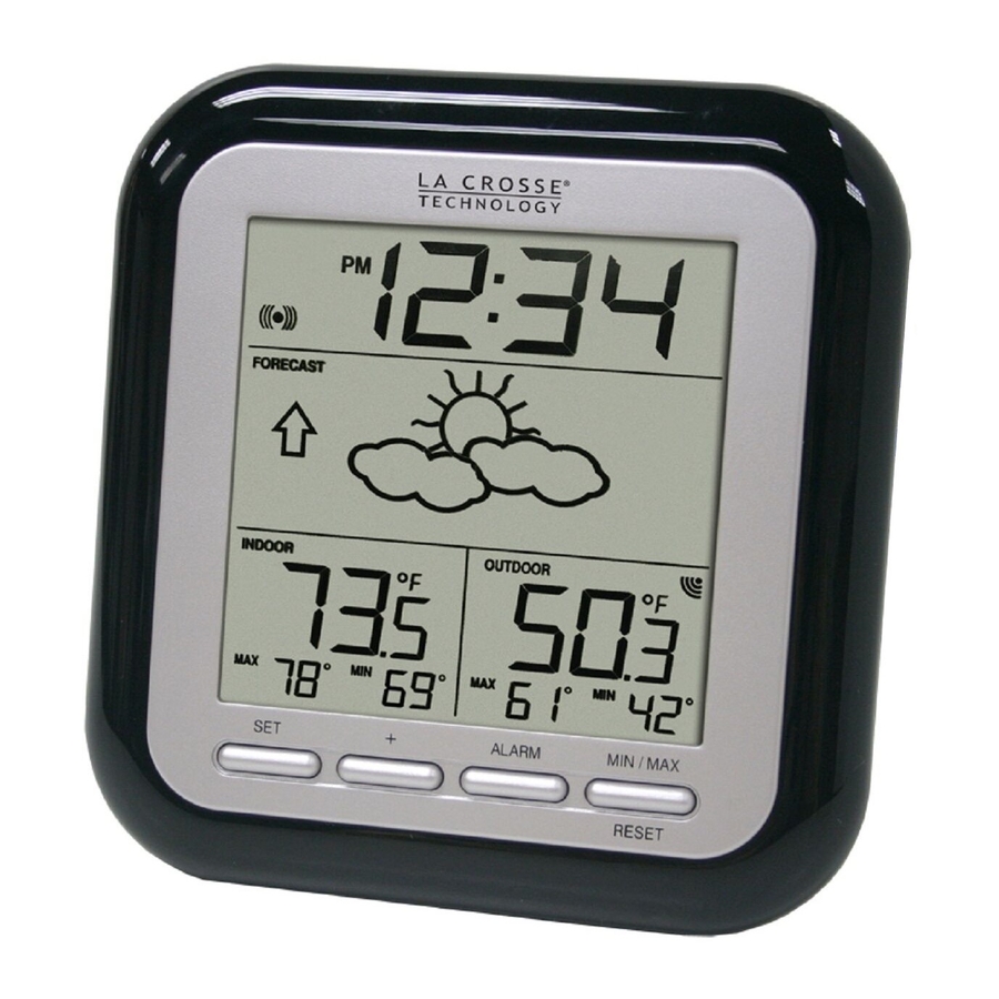 How to Set the Time on La Crosse Wireless 915 MHz Station | ManualsLib