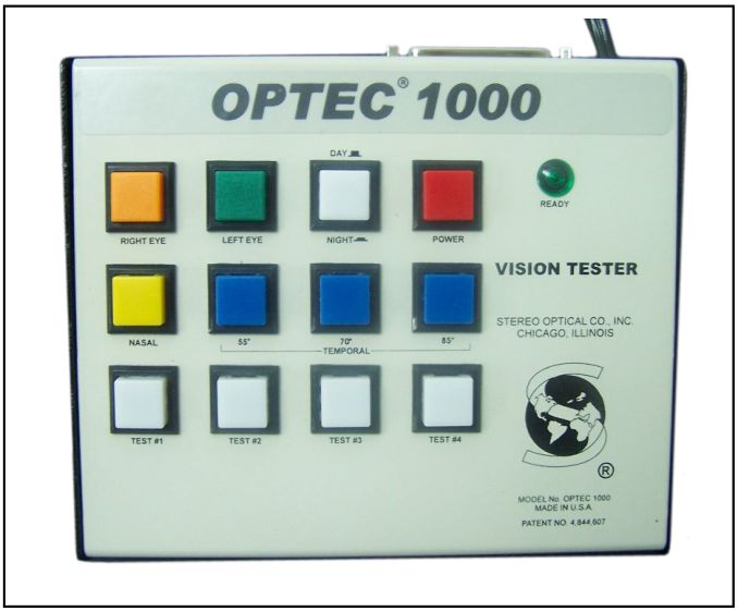 OPTEC 1000 Vision Tester Reference and Instruction Manual | ManualsLib