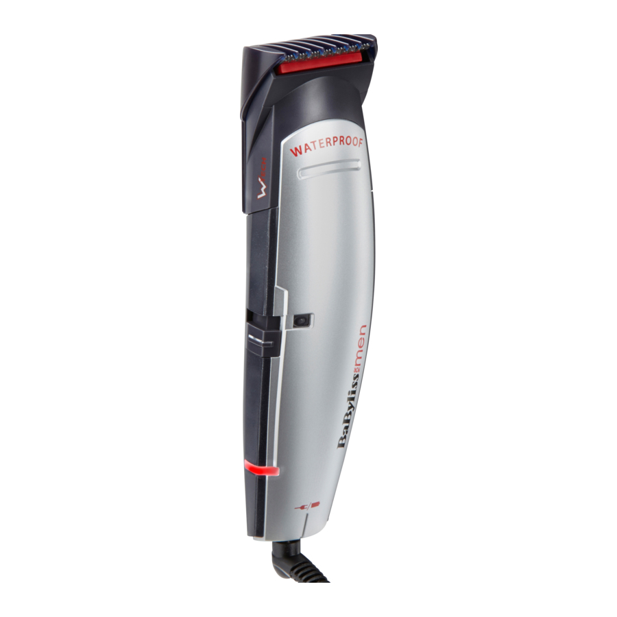 BaByliss X-10 E837E Trimmer Beard Grooming Guide | ManualsLib