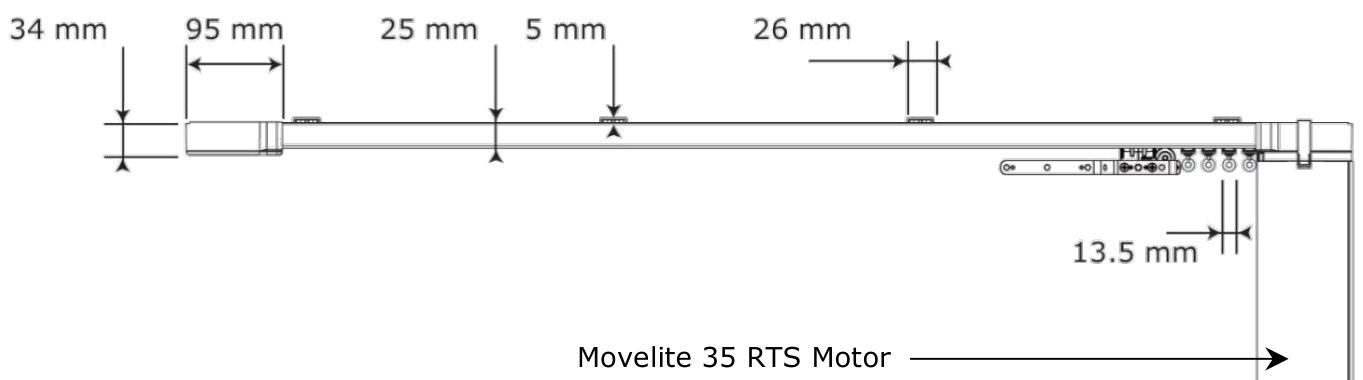 Somfy Movelite 35 RTS System Dimensions and Wiring Guide | ManualsLib