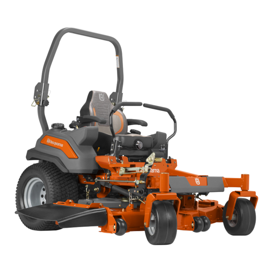 How to Start Husqvarna Z572X Zero-Turn Mower | ManualsLib