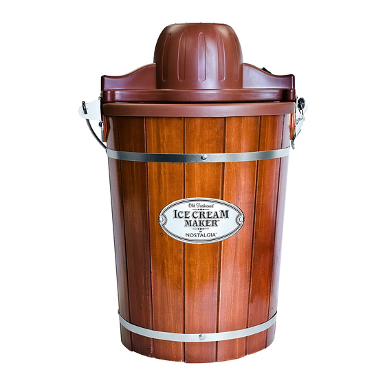 How to Clean Nostalgia ICMP600WD Ice Cream Maker | ManualsLib