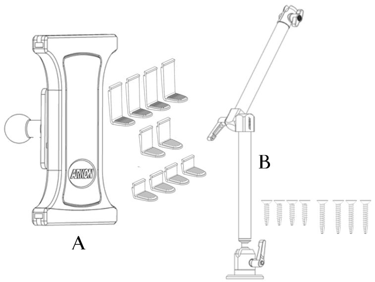 TAB803 Heavy-Duty Drill-Base Tablet Mount Installation Guide | ManualsLib