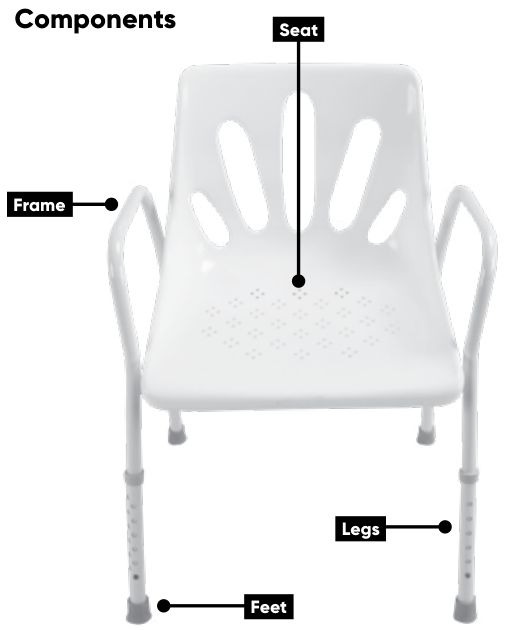 Economy Shower Chair 12028S User Manual | ManualsLib