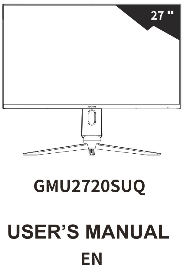 Redragon GMU2720SUQ LED Monitor User's Manual | ManualsLib