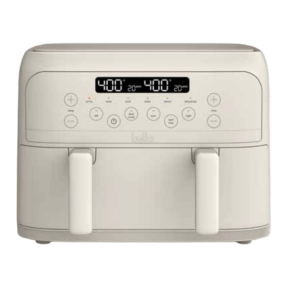 Bella 4QT TriZone Air Fryer Cooking Temps & Times Guide | ManualsLib