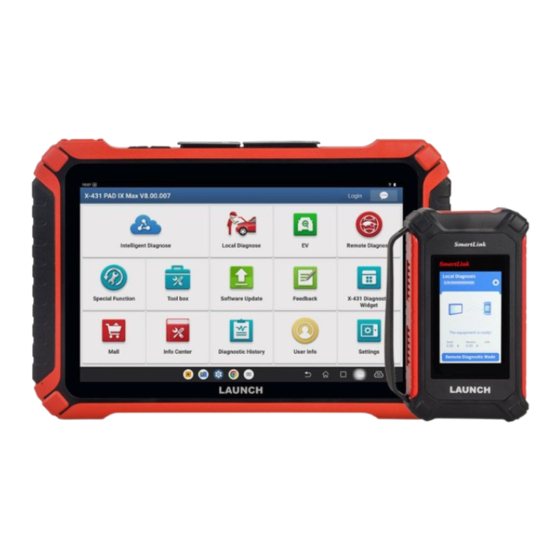 How to Use the Launch X-431 PAD9 LINK Scan Tool | ManualsLib