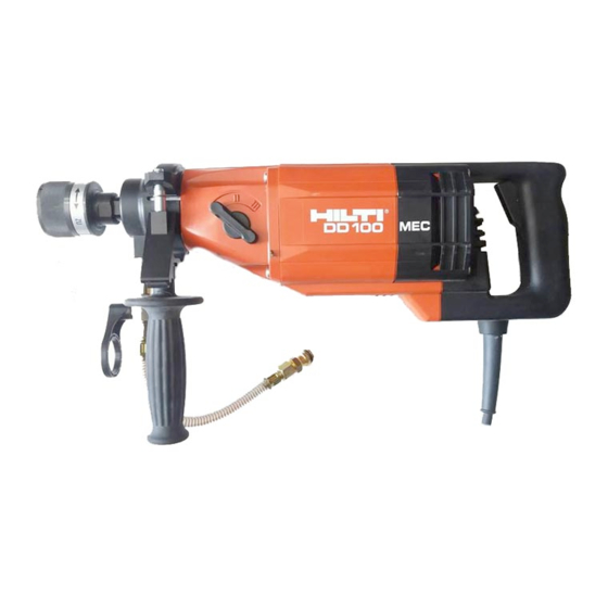 How to Change Hilti DD 100 MEC Drill Bits | ManualsLib