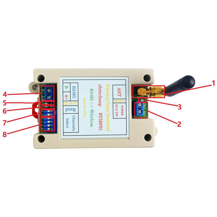 How to Install Eletechsup RT5BF01 RS485 Transponder | ManualsLib