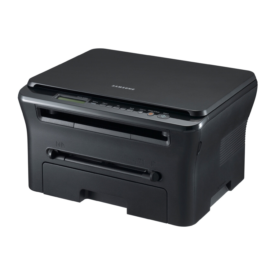 Samsung SCX-4300 Supported Paper Types | ManualsLib