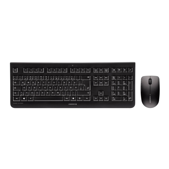 How to Connect Cherry DW 3000 Wireless Keyboard and Mouse | ManualsLib