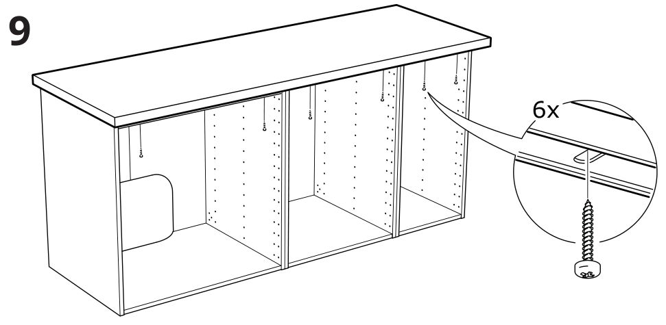 How to Secure IKEA EKBACKEN Countertop to Kitchen Cabinets | ManualsLib