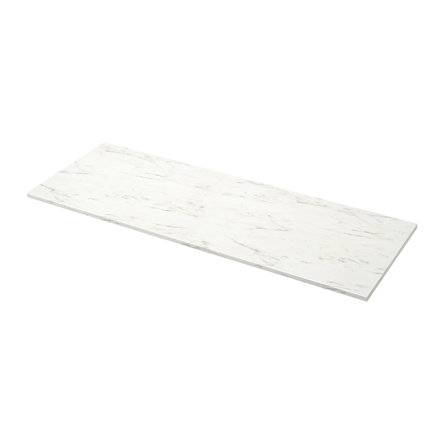 How to Secure IKEA EKBACKEN Countertop to Kitchen Cabinets | ManualsLib