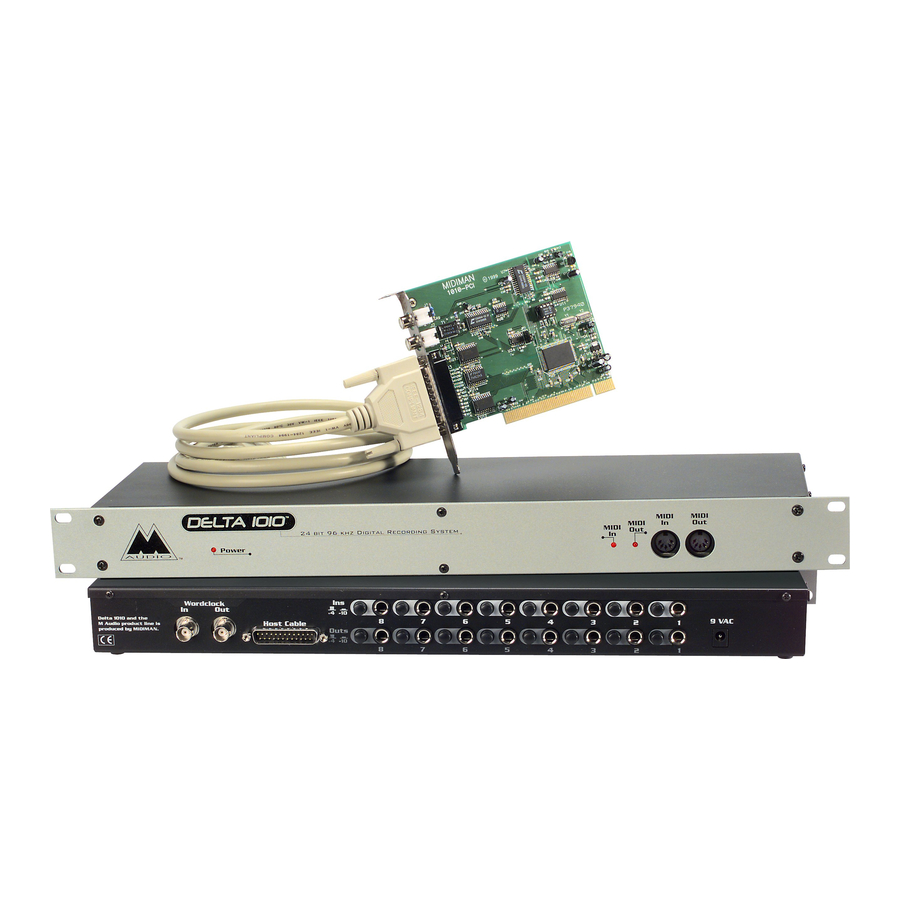 How to Use the M-Audio Delta 1010 Monitor Mixer Page | ManualsLib