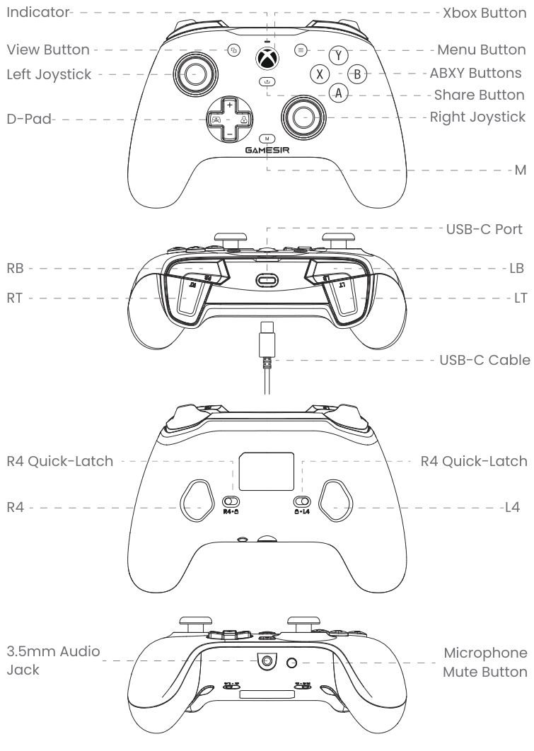 How to Map GameSir G7 SE Back Buttons | ManualsLib