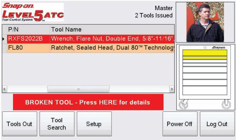 How to Report a Broken or Lost Tool | Snap-On LEVEL5 ATC | ManualsLib