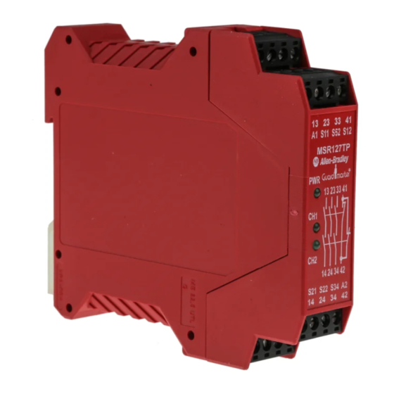 How to Wire Rockwell MSR127RTP Safety Relay | ManualsLib