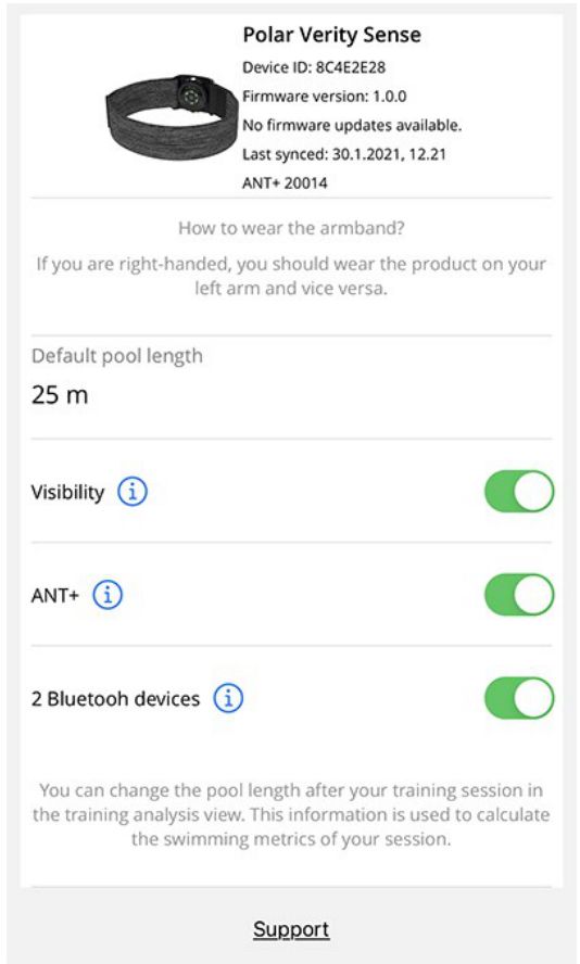 How to Pair Polar Verity Sense with Smartphone or Tablet | ManualsLib