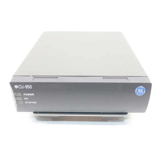 GE Healthcare CU-960 System LED Flashing Signify | ManualsLib